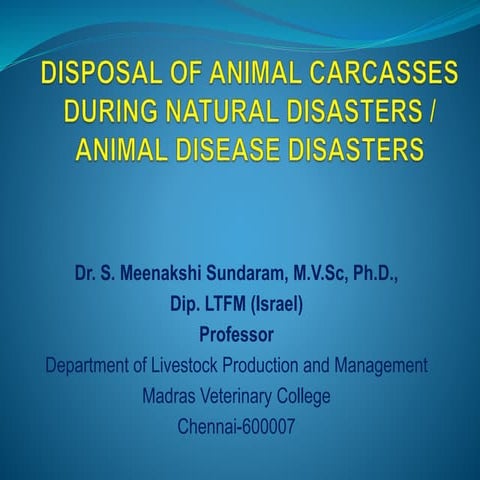 8.DISPOSAL OF ANIMAL CARCASSES DURING NATURAL DISASTERS final.pptx