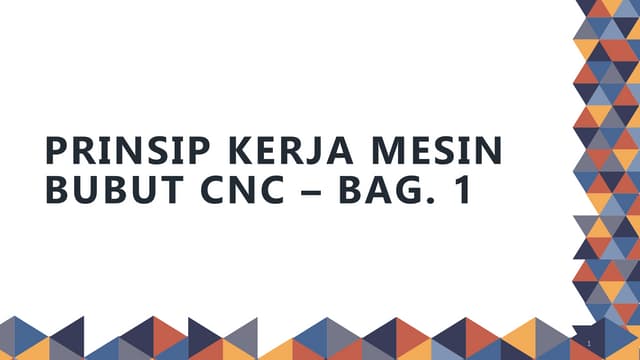 Modul Praktikum Pada Mesin CNC TU 3A 2020 | PDF