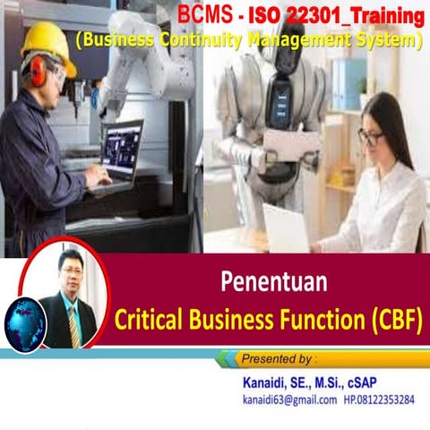 Penentuan Critical Business Function (BCP) _Training "Business Continuity Management System ...