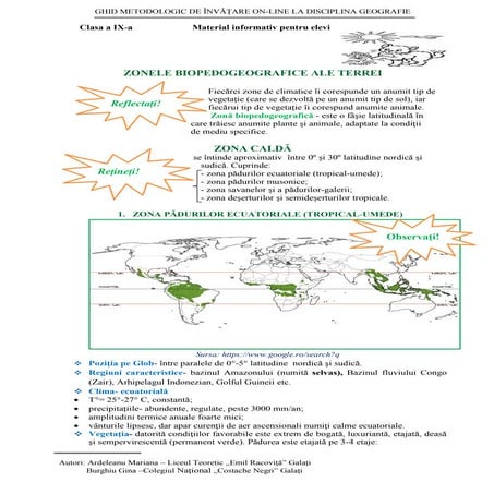 Geografie padurea ecuatoriala | PPT