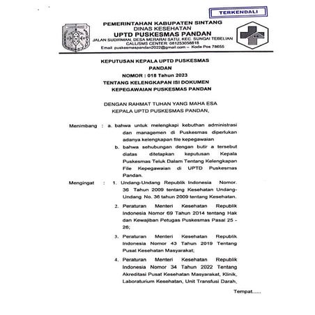 8. SK. Kelengkapan Isi Dokumen Kepegawaian.pdf