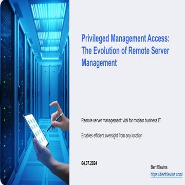 The Evolution of Remote Server Management | PPT