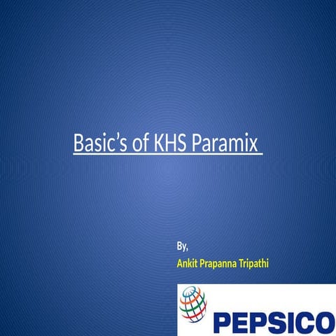 8. Paramix principal operation and calculation | PPTX