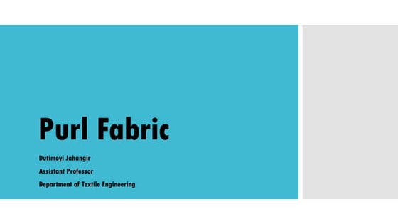 basics-of-knitting-purl-and-interlock-fabric | PDF