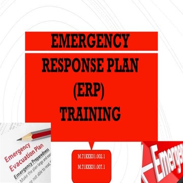 SISTEM TANGGAP DARURAT EMERGENCY RESPONSE PLAN | PPTX