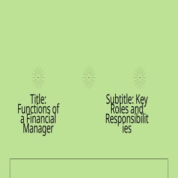 The functions of a manager; key roles and responsibilities | PPT