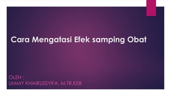Monitoring efek samping obat (MESO) | PPTX