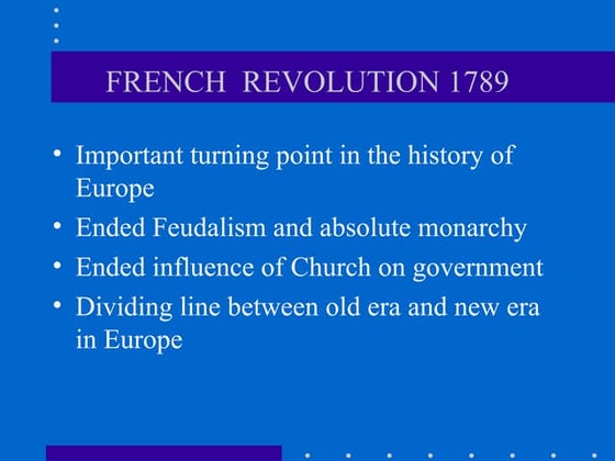 The French revolution | PPT