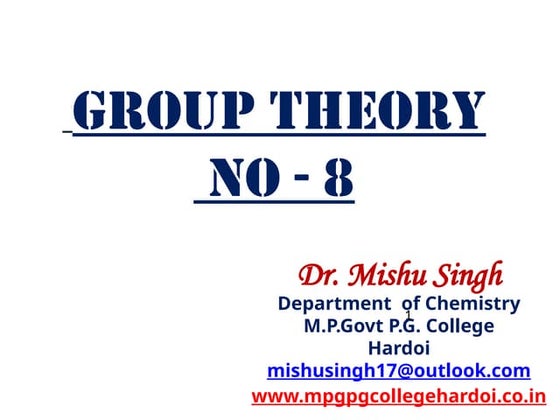 9.Dnd POINT GROUP. pptx, group theory . | PPT