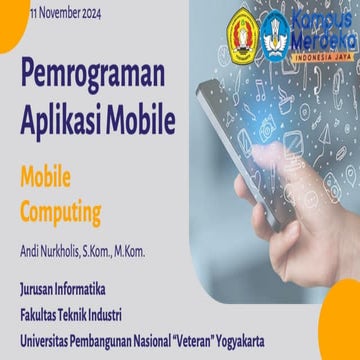 Pemrograman Aplikasi Mobile 8 Mobile Computing Pdf