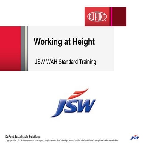 Work at Height.ppt for safety precautions | PPT