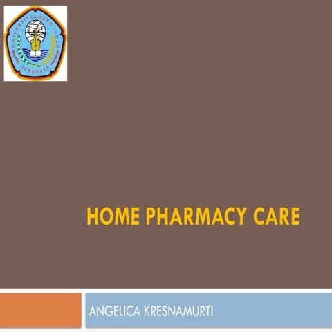 Introduction to Home Pharmacy Care as a Pharmacist for Pharmacy ...