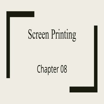 8.2.Screen Printing.pptx for textile students | PPTX