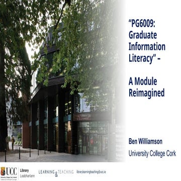 8. Ben Williamson (UCC) - PG6009 A Module Reimagined.pptx