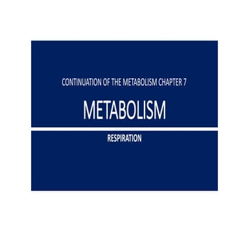8. Metabolism (Respiration Only).pdfffff | PDF