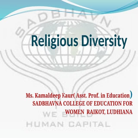 8.Religious Diversity for B Ed 2nd semester.pptx