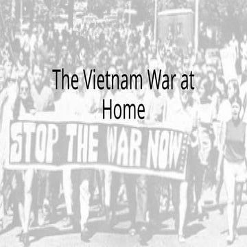 The Vietnam War at Home for APUSH History | PPTX