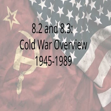 An Overview of the Cold War for AP US History | PPTX