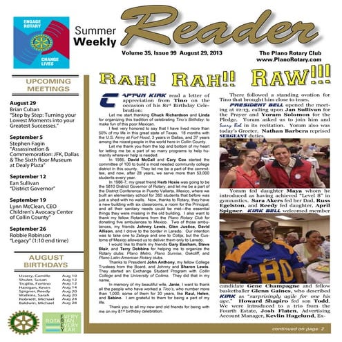 8 29-13 weekly reader rah rah rah | PDF