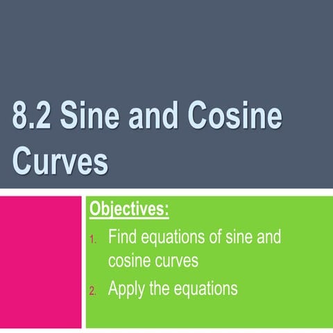 8 2 sine and cosine curves | PPTX | Physics | Science