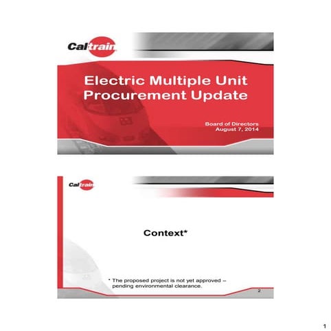 8 7-14 electric multiple unit procurement update | PDF