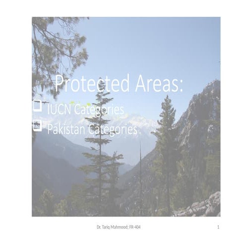 8-9. Protected Areas. Introduction, etcpptx | PPT
