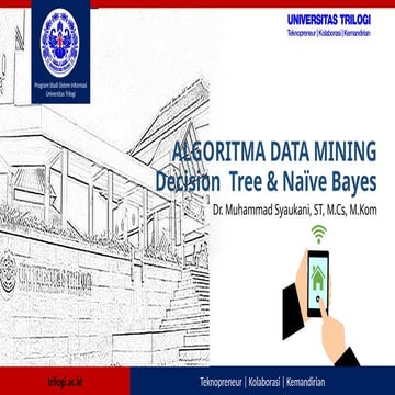 catatan aplikasi algoritma data mining lengkap | PPTX