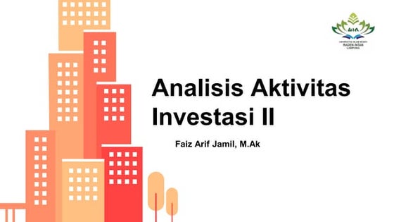 6 analisis aktivitas investasi | PPTX