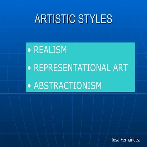 ARTISTIC STYLES | PPT
