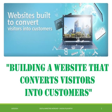 8 building a website that converts visitors into customers | PPT