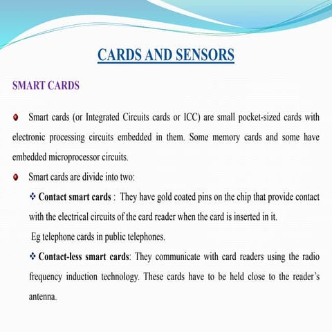 8 cards and-sensors | PPT