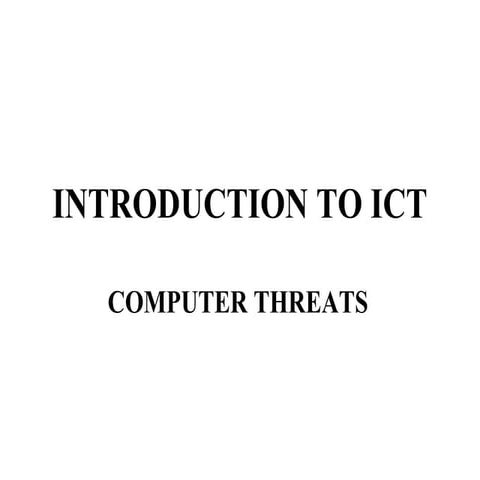 8. computer threats | PPT