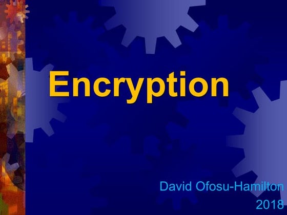 Intro to Cryptography (Futures Friday) | PPT