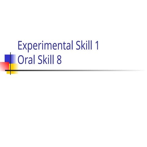 8-Experimental ppt design for experimental skill | PPT