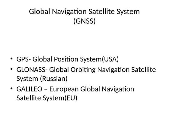 Presentation on GPS (Global Positioning System) | PPTX