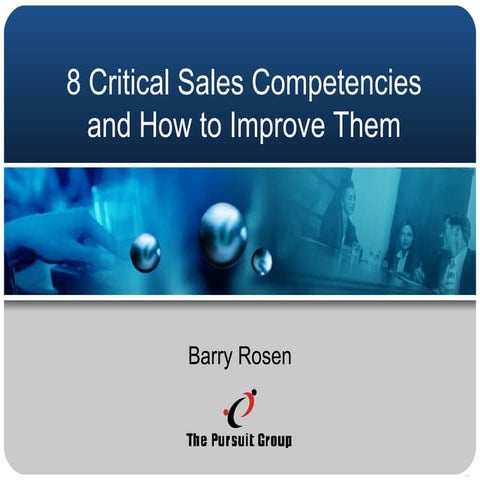 8 Critical Sales Competencies and How to Improve Them | PPT