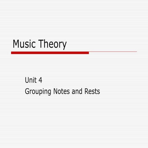 8 Grouping Notes | PPT