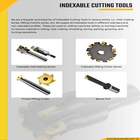 INDEXABLE-CUTTING-TOOLS EXPORTERS | PDF