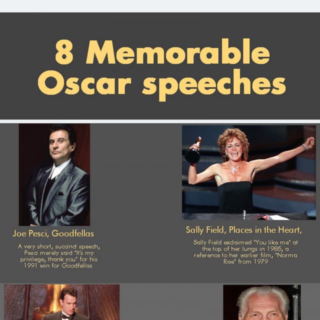 8 Memorable Oscar Speeches | PDF