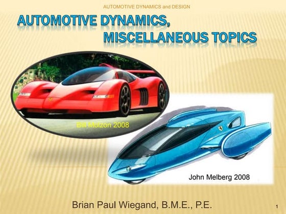 Lecture # 4Vehicle dynamics related to automotive .pdf