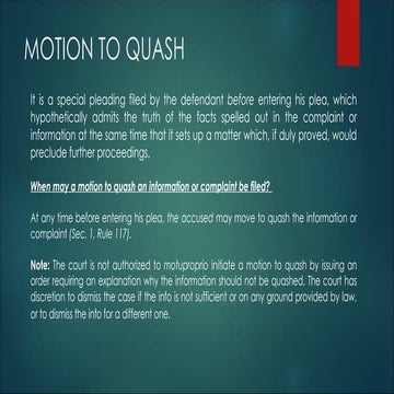 Rules on MOTION-TO-QUASH in the Phils.ppt