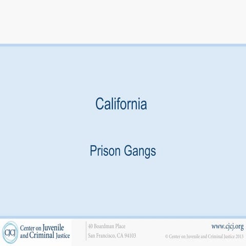 8. prison gangs | PPT