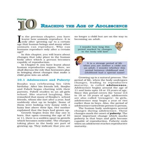 8 reaching the age of adolescence | PDF | Endocrine and Metabolic ...