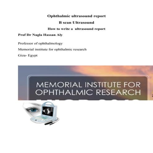 how to write ophthalmic US -Reports.docx