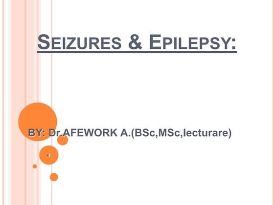 Seizures, it's causes, types, signs and symptoms, management and ...