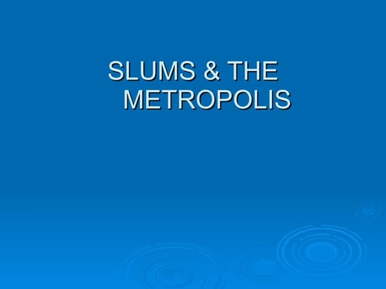 Slums Of India | PPTX