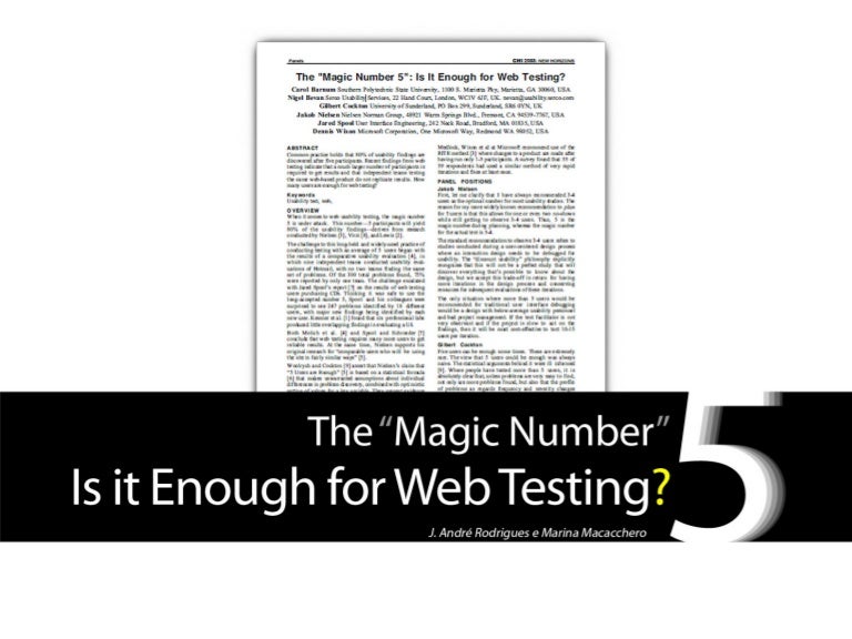 8. The magic number 5