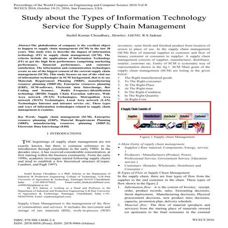 Information Technology in Supply Chain Management | PDF