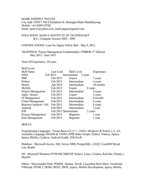 Cert 4 Engineering Fab | PDF