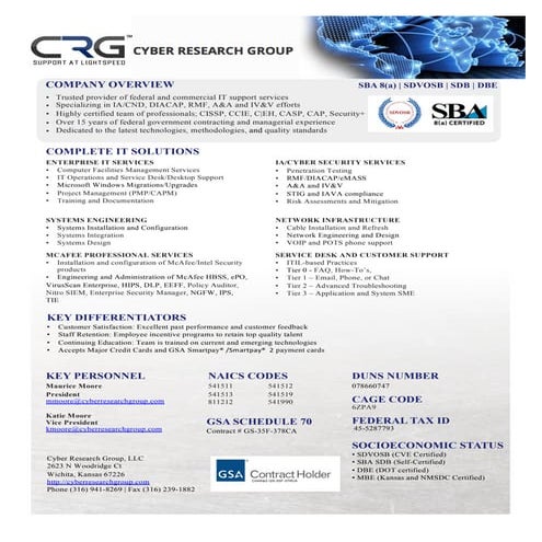 CRG-Capabilities-Statement-Cyber-SEP2016 | PDF | Operating Systems ...